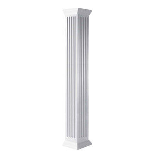 Endura-Craft Craftsman Classic, Square Non-Tapered, Fluted Column, 10 ...