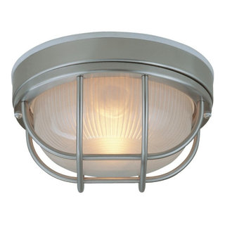 Bulkheads 1-Light Flushmount - Traditional - Outdoor Flush-mount ...