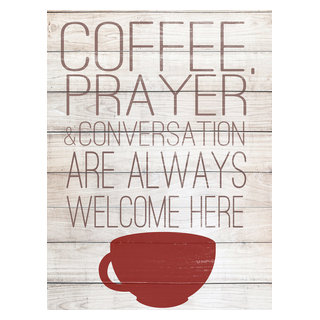 Coffee and Prayer, 24x36 - Contemporary - Prints And Posters - by South ...
