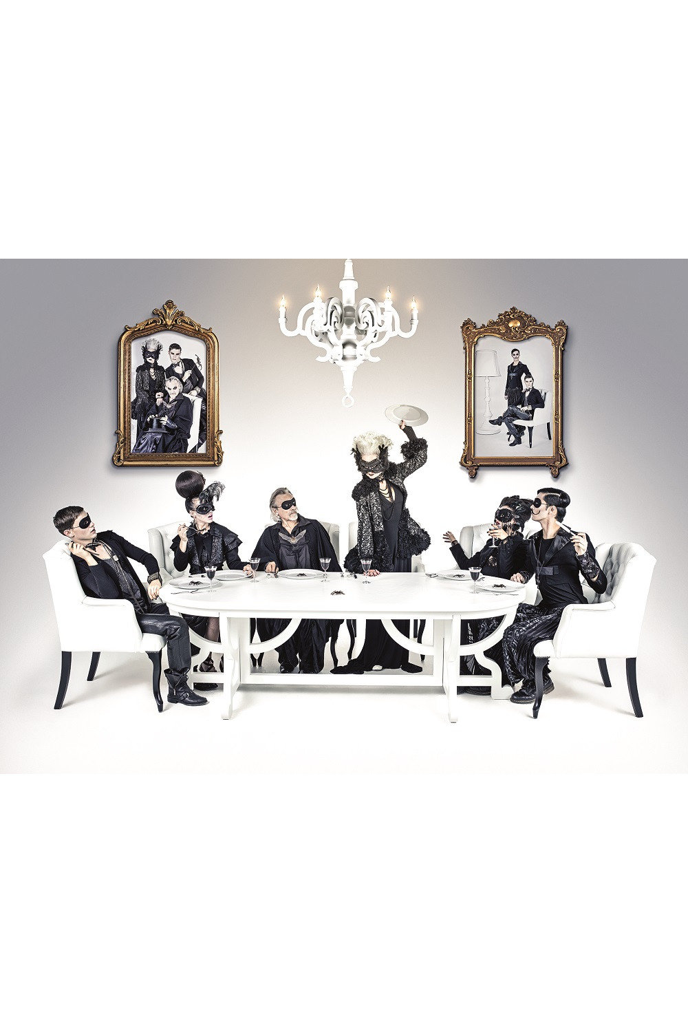 Black Masked Figures Photographic Artwork | Andrew Martin Family Agenda ...