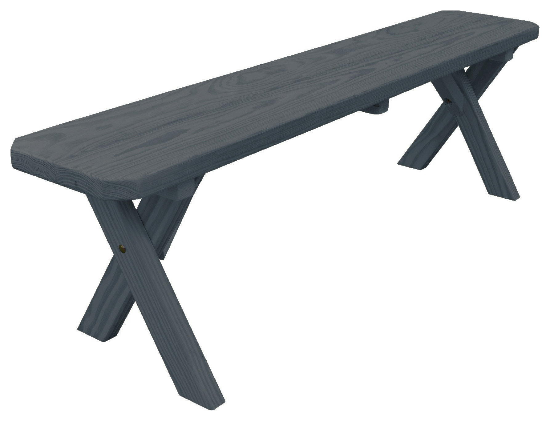 Cedar Cross-Leg Bench, 5 Foot - Transitional - Outdoor Benches - by ...