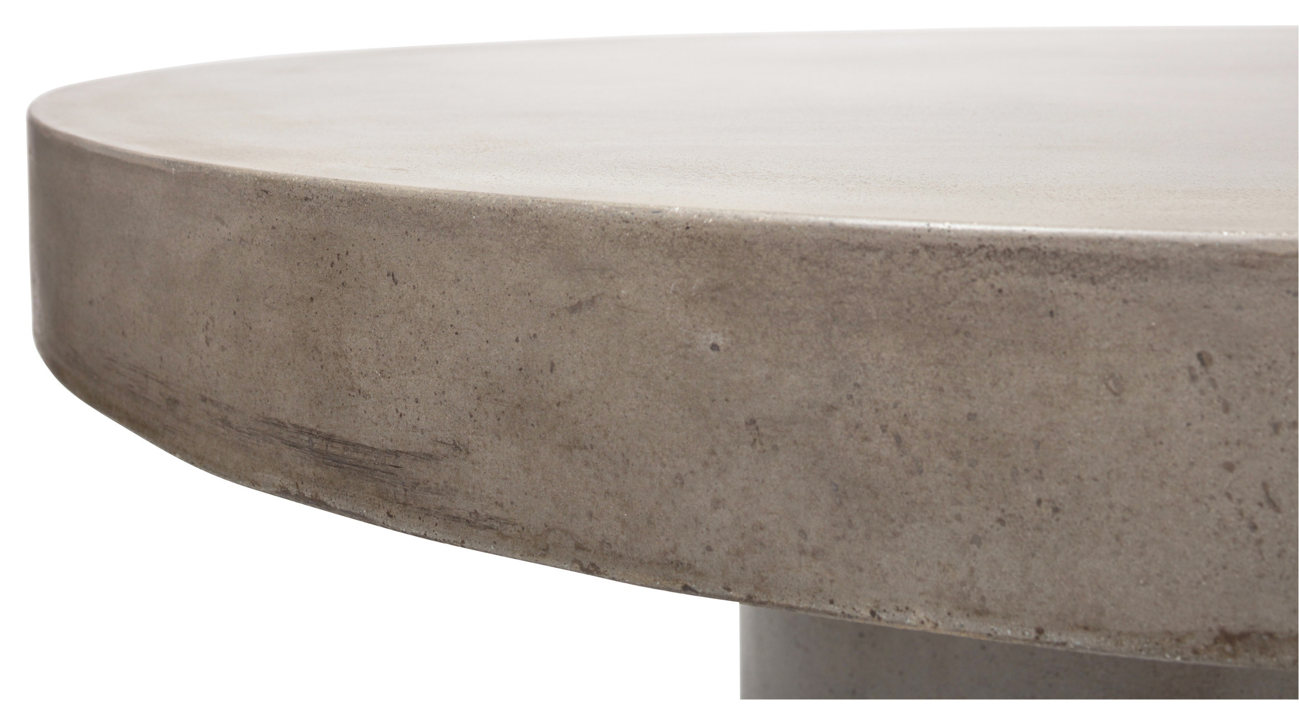 60" Dia. Circa Dark Grey Dining Table, Standard 30.25" - Industrial ...