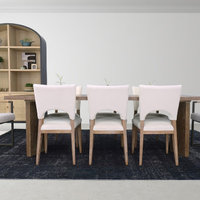 Fraser Rectangular Dining Table, Brown - Farmhouse - Dining Tables - by LH Home | Houzz