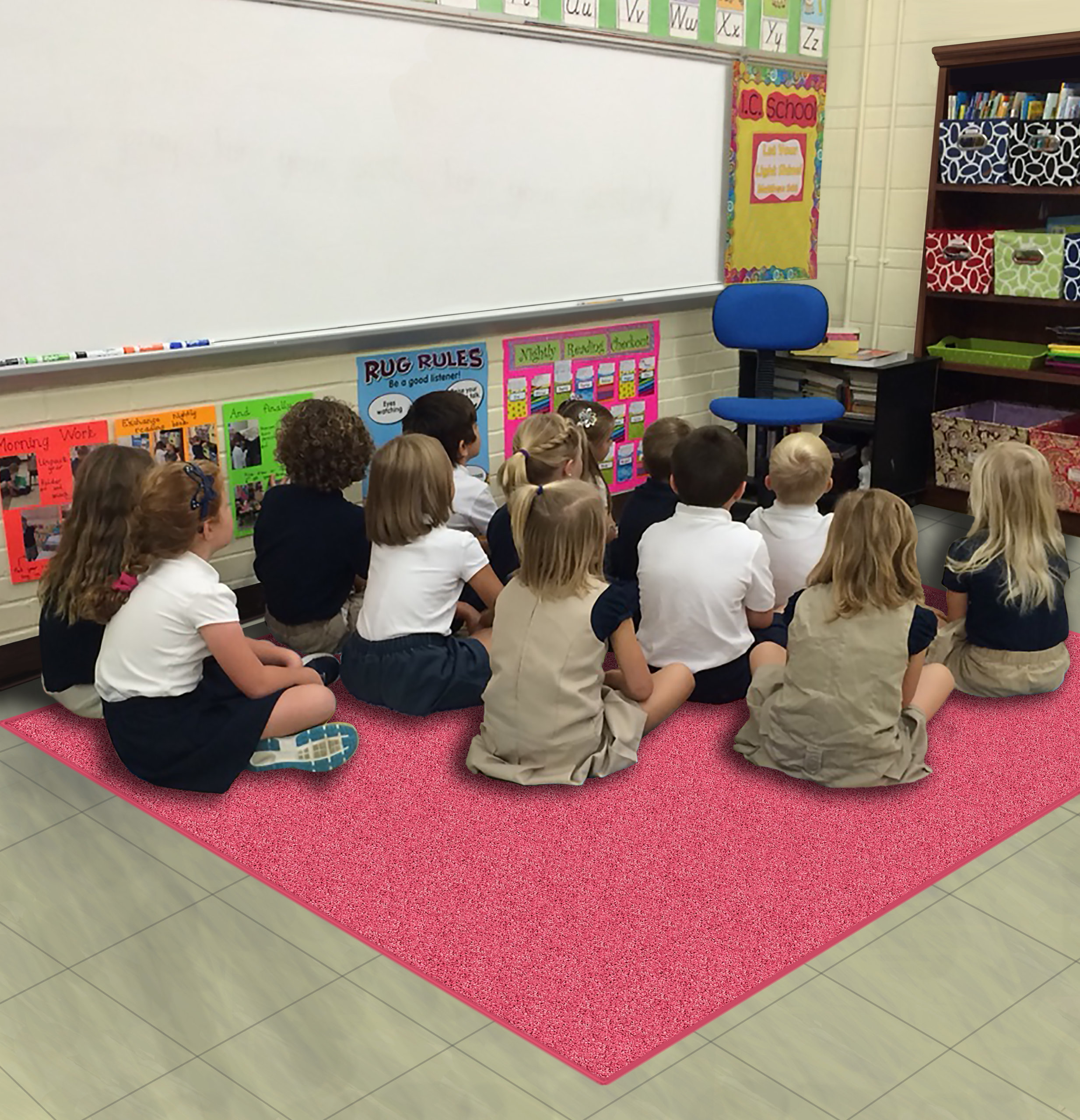 Kids Crazy Carpet Home School Area Rugs, People Pet Friendly, 12 Colors ...