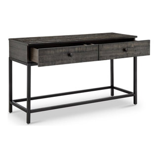 Bowery Hill Modern Wood Rectangular Sofa Table in Brown Finish ...