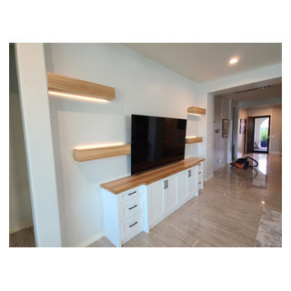 Patsy Media Wall - Home Theater - Phoenix - by Cabinet Technologies | Houzz
