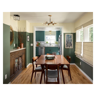 Coastal Teal Kitchen - Transitional - Dining Room - Seattle - by Kirk ...