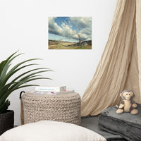 Dead Tree and Stone Wall Landscape Photo Unframed Wall Art Print, 12" X ...
