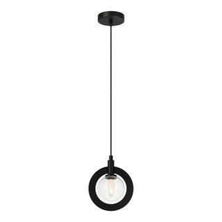 Astro Pendant, 1-Light, Black, 4.38"W (C80701BKCL 305XMYR ...