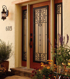 Trying to convert our traditional doors to modern. Any ideas?