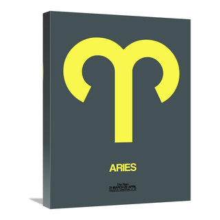 "Aries Zodiac Sign Yellow" Fine Art Print, 18" x 24" - Modern - Prints ...