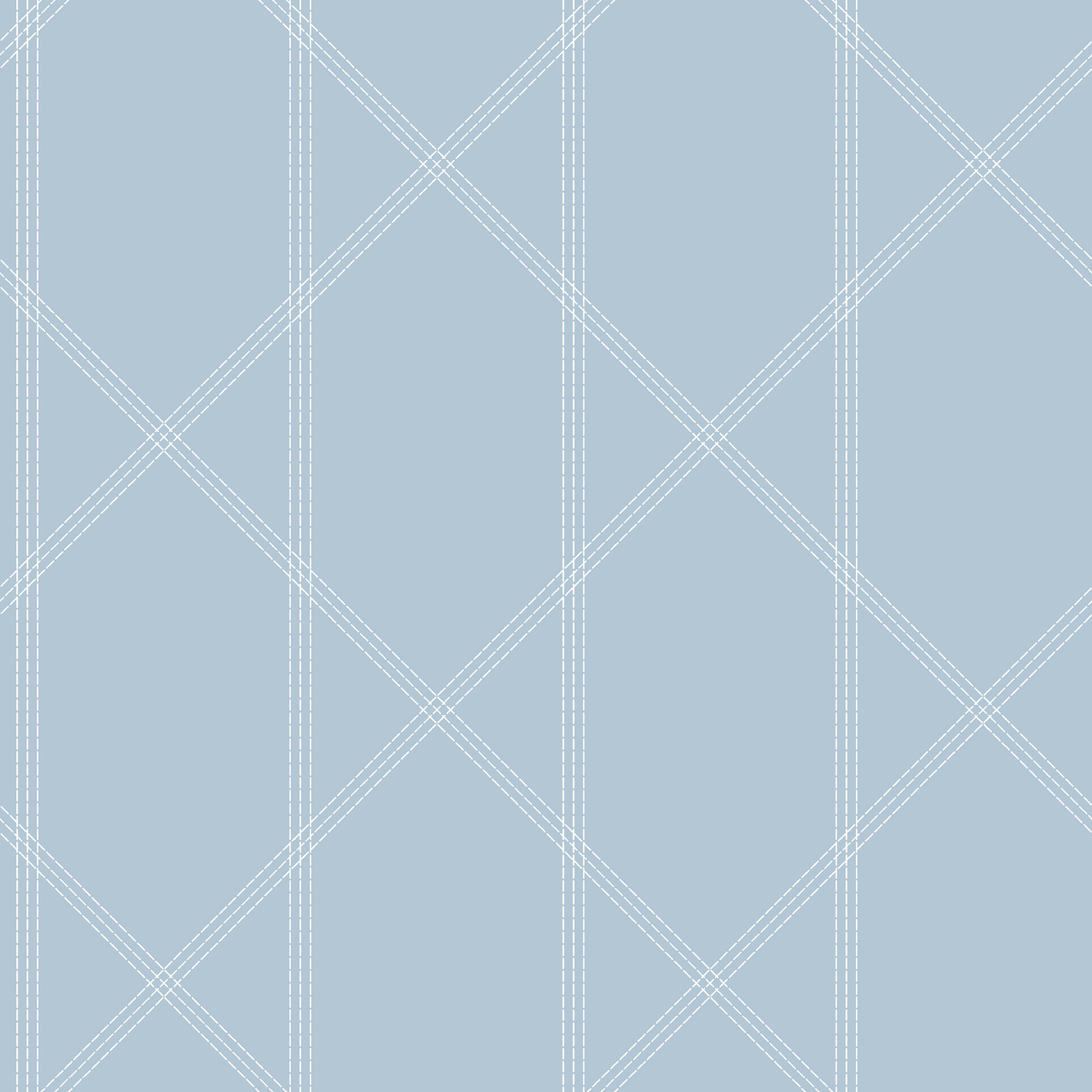 Walcott Light Blue Stitched Trellis, Swatch - Contemporary - Wallpaper ...