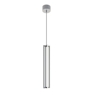 AFX Lighting Cass Pendant, LED 25With 2400LM, 120V, Satin Nickel ...