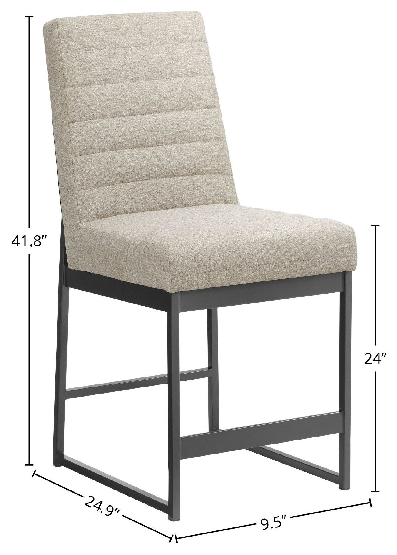 Eden Upholstered Counter Stool, Rustic Dune, Set of 2 - Transitional ...