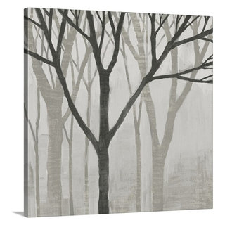 "Spring Trees Greystone II" Wrapped Canvas Art Print, 30"x30 ...