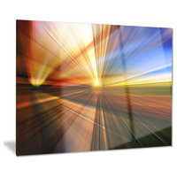 "Rays of Speed Reflection" Glossy Metal Wall Art, 28"x12 ...