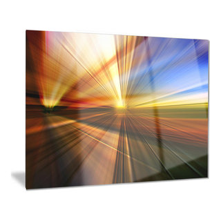 "Rays of Speed Reflection" Glossy Metal Wall Art, 28"x12 ...