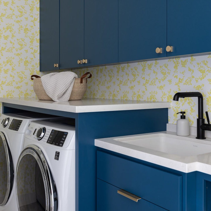 75 Beautiful Utility Room with Wallpapered Walls Ideas and Designs ...