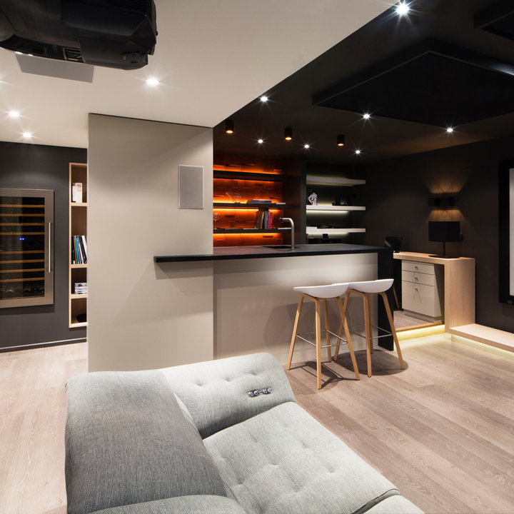 75 Beautiful Small Home Theater Pictures & Ideas | Houzz
