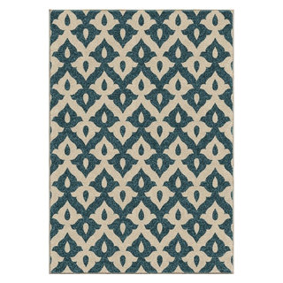 Orian Rugs, Shapes Tribal Trellis, Blue, Area Rug, 5'2"x7'6", 2365 5x8 ...