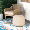 nuLOOM Braided Indoor/Outdoor Filled Ottoman Pouf, Beige - Transitional - Floor Pillows And ...