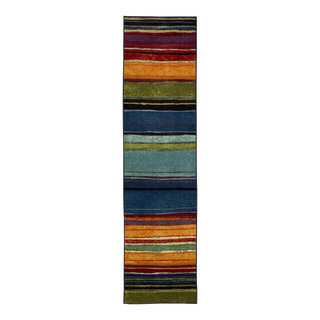 Mohawk New Wave Rainbow Multi, 1'8"x5' - Contemporary - Hall And Stair ...