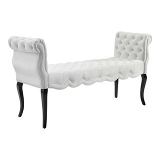 Adelia Chesterfield Style Performance Velvet Bench - Whimsical Charm ...