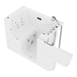 Left Drain Fully Loaded Walk-in Bathtub With Air and Water Jets ...