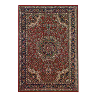 Aiden Traditional Vintage Inspired Red/Blue Rug, 7'10" x 11 ...