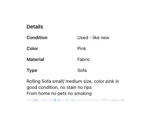 Facebook Marketplace Funny. . .Rolling Small Sofa