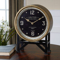Uttermost Shyam Table Clocks - Transitional - Desk And Mantel Clocks - by Hudson Home Decor | Houzz