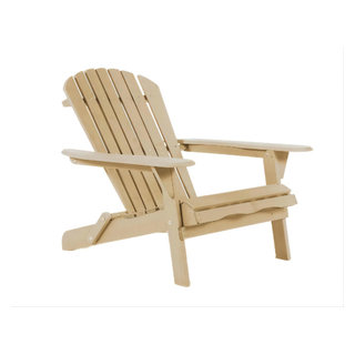 Mongo Wood Folding Adirondack Chair - Transitional - Adirondack Chairs ...