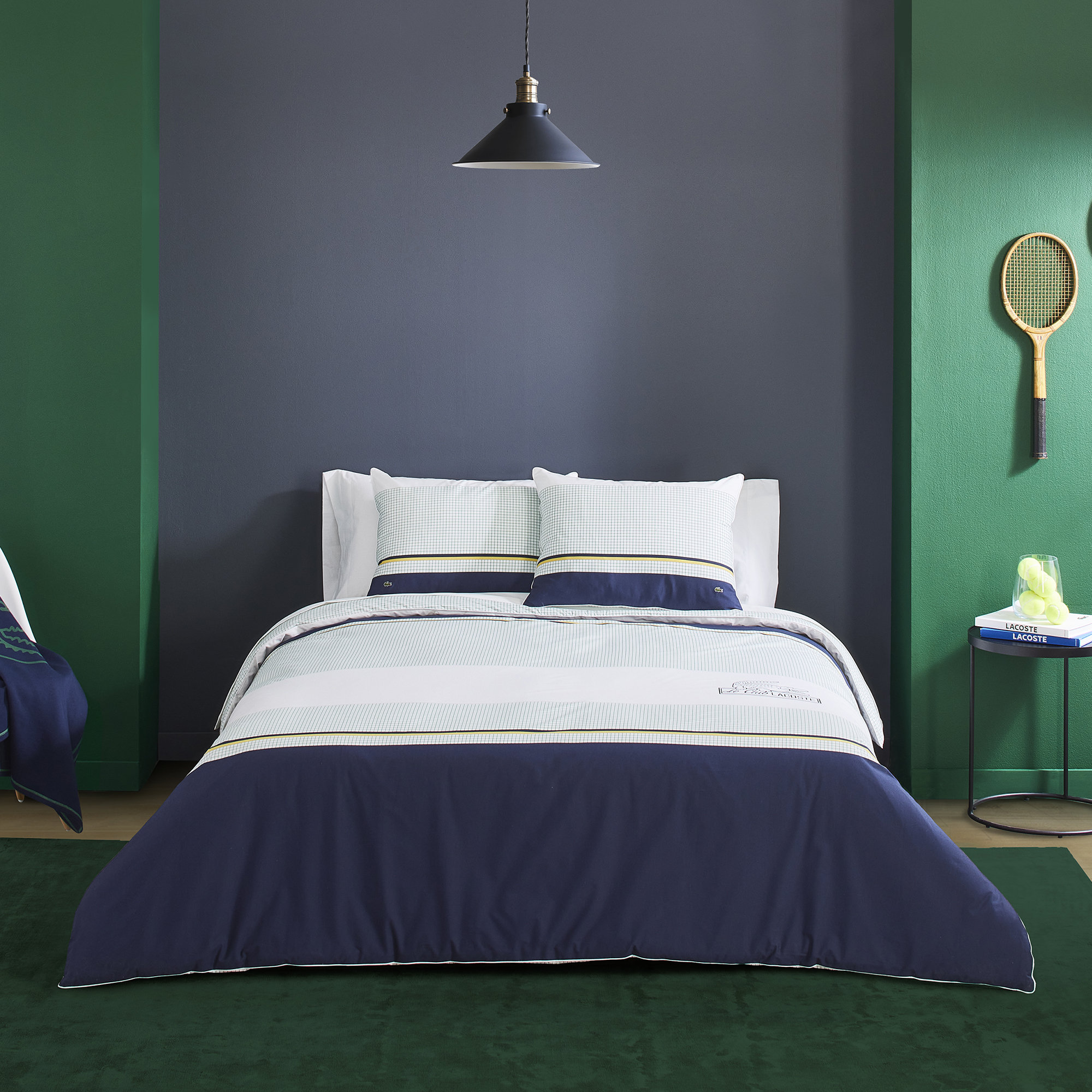 Valleyfield Duvet Set, Green, King - Contemporary - Duvet Covers And ...