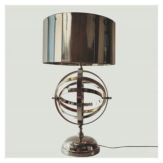Aluminum Armillary Table Lamp Aluminum Home Decor - Contemporary ...