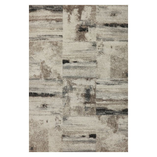 Mehari 23125-6258 Area Rug, Taupe And Blue, 6'7"x9'6" - Contemporary ...