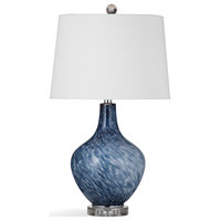 Myst Table Lamp - Blue/White Art Glass - Contemporary - Table Lamps ...