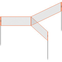 VEVOR 4-Way Volleyball Net Adjustable Volleyball Game Set with Ball ...