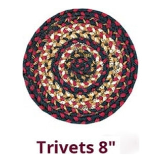 Homespice Decor Prescott Jute Braided Trivet 8" (Round) - Contemporary ...