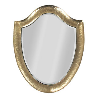Casimir Mirror, Distressed Gold - Contemporary - Wall Mirrors - by ...