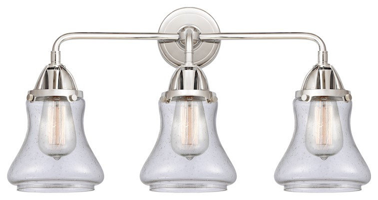 Innovations Bellmont 3 Light 24" Bath, LED, PC/Seeded - Industrial ...
