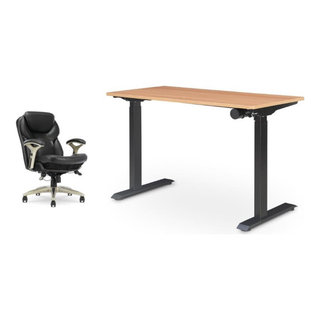 Home Square 2-Piece Set with Standing Desk and Motion Office Chair ...