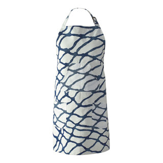 Ellis Printed Cotton Apron, 27W x 34L - Contemporary - Aprons - by Half ...