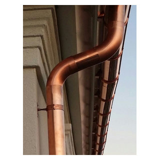 Copper Gutter & Downspouts - Staircase - Other - by Suncoast Building ...