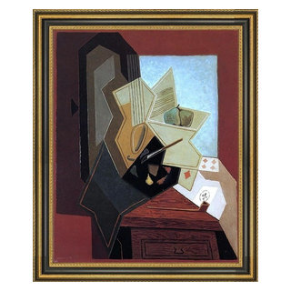 Juan Gris The Painter's Window - 16" x 20" Framed Premium Canvas Print ...