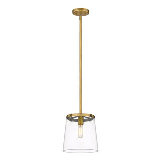 1 Light Pendant In Transitional Style-12 Inches Tall and 10 Inches Wide ...