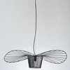 Single Pendant Black Iron Wire "Hat" Shaped Light Fixture ...