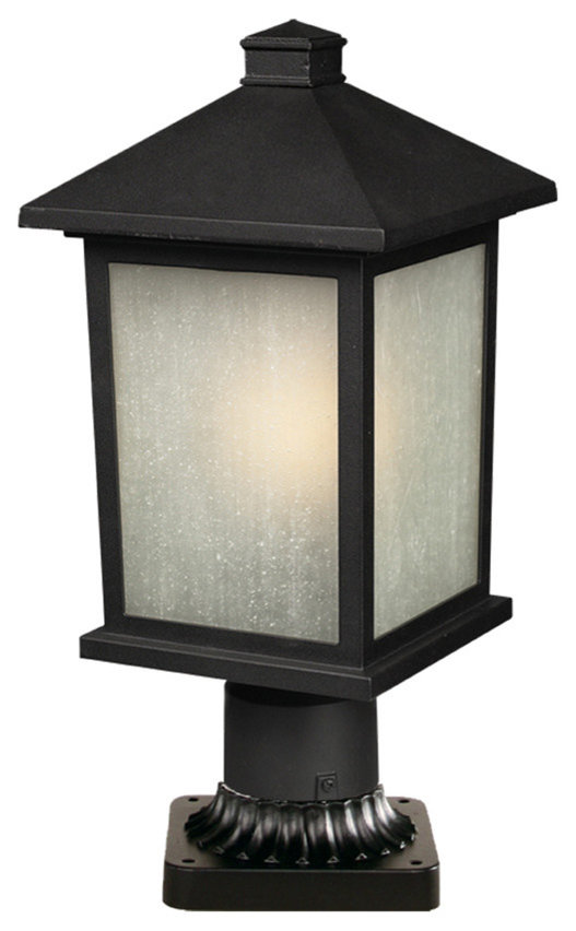 Outdoor Post Light Black - Transitional - Post Lights - by Buildcom | Houzz