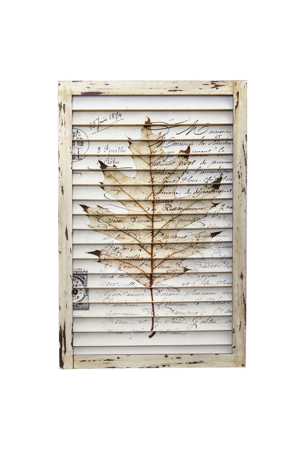 Maple Leaf Window Shutter Wall Decor - Farmhouse - Wall Accents - by ...