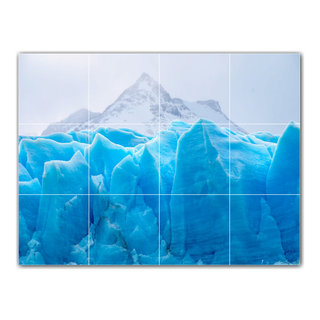 Glacier Ceramic Tile Wall Mural HZ500733, 32" Wide x 24" High ...