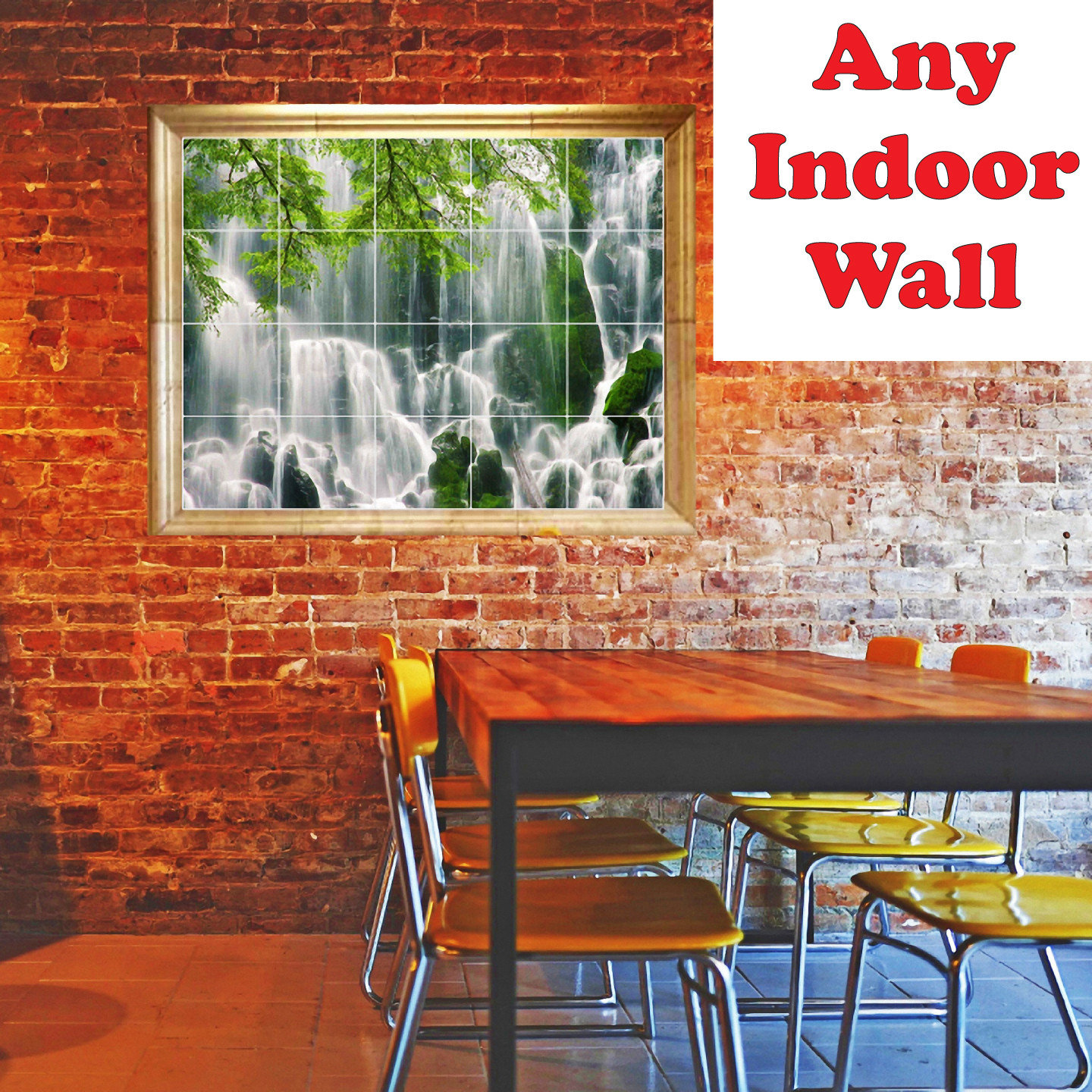 Waterfalls Ceramic Tile Wall Mural HZ501105, 18" Wide x 24" High ...